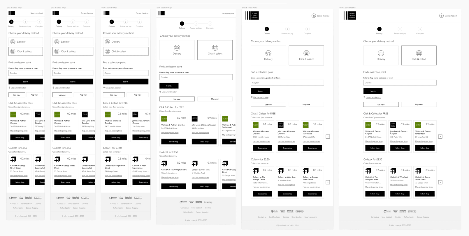 Click & Collect Variations | Juicy Pixels